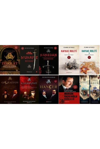 Teşkilat - Muhafız - Hanedan - Karar Odası - Operasyon/ 11 Kitap Set - Selman Kayabaşı Teşkilat - Muhafız - Hanedan - Karar Odası - Operasyon/ 11 Kitap Set - Selman Kayabaşı
