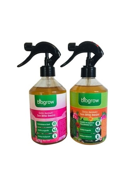 Biogrow Üstün Besleyici Organik Sıvı Bitki Besini Vitamini 2'li Avantaj Paketi Biogrow Üstün Besleyici Organik Sıvı Bitki Besini Vitamini 2'li Avantaj Paketi