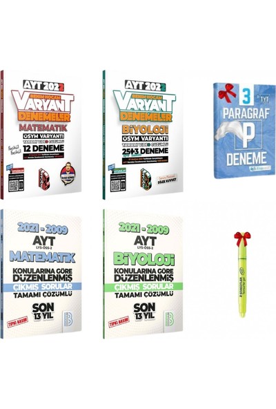 Benim Hocam Yayınları AYT Matematik + Biyoloji Varyant Deneme ve Çıkmış Sorular
