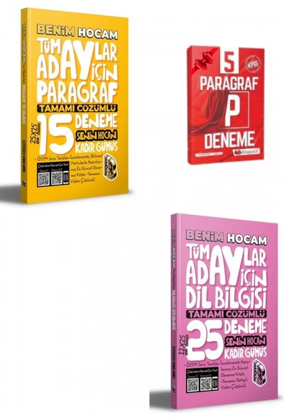 Benim Hocam Yayınları Tüm Adaylar Için Paragraf ve Dil Bilgisi Deneme Tamamı Çözümlü