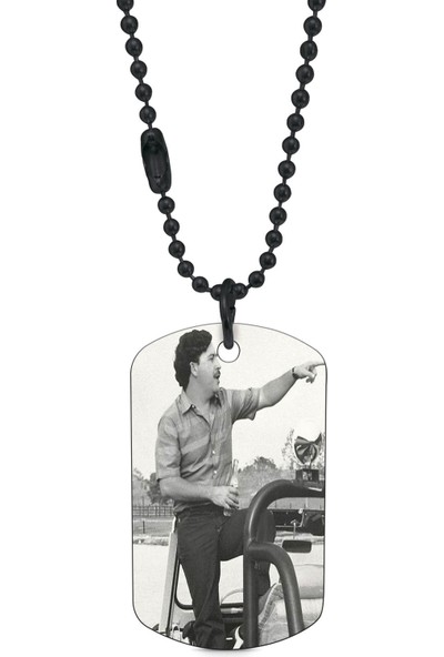 Rowalsi Pablo Siyah Renk Künye / Kolye DFT3685