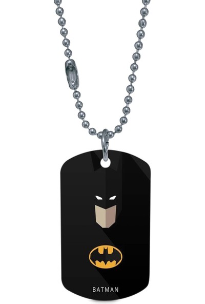 ROWALSİ Batman Gümüş Renk Künye / Kolye DFT3965