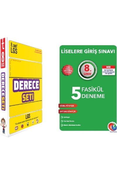 Tonguç Akademi 8. Sınıf LGS Derece Seti ve 5'li Deneme Tonguç Akademi 8. Sınıf LGS Derece Seti ve 5'li Deneme