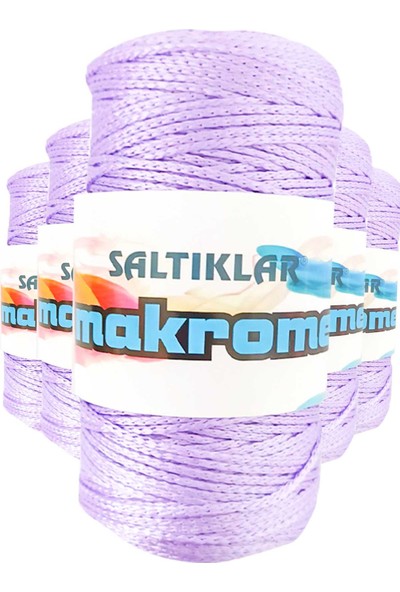 Saltıklar 5 Adet Polyester Makrome Ipi 3200 Lila 100 gr Saltıklar 5 Adet Polyester Makrome Ipi 3200 Lila 100 gr