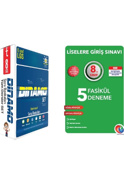 Tonguç Akademi 8. Sınıf Dinamo Tüm Dersler Soru Bankası Seti ve 5'li Genel Deneme (1 Set 6 Kitap + 1 Kitap) Tonguç Akademi 8. Sınıf Dinamo Tüm Dersler Soru Bankası Seti ve 5'li Genel Deneme (1 Set 6 Kitap + 1 Kitap)