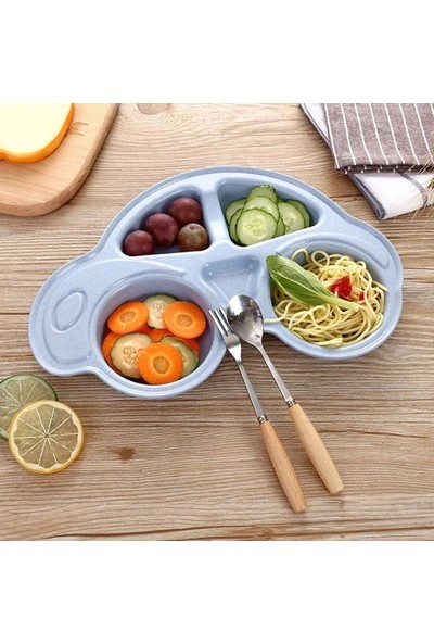 Bebek Mama Tabağı Seti Bölmeli Araba Model Çocuk Yemek Kahvaltı Takımı Tabak Bebek Mama Tabağı Seti Bölmeli Araba Model Çocuk Yemek Kahvaltı Takımı Tabak