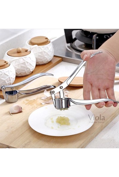 Viola Sarımsak Ezici Paslanmaz Çelik