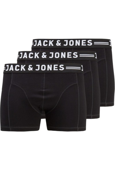 Soft Dream Jack & Jones Siyah 3'lü Boxer