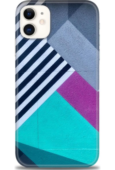 Ahk iPhone 11 Kılıf Hd Baskılı Kılıf - Çizgiler