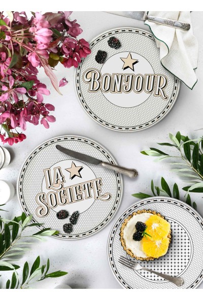 The Mia Emily Servis Tabağı 6 Lı Set - 26 cm The Mia Emily Servis Tabağı 6 Lı Set - 26 cm