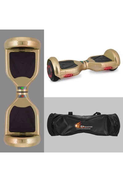 Gomaster Golden 6.5 Inch Işıklı Akıllı Dengeli Elektrikli Kaykay Hoverboard Deri Taşıma Çantalı Gomaster Golden 6.5 Inch Işıklı Akıllı Dengeli Elektrikli Kaykay Hoverboard Deri Taşıma Çantalı