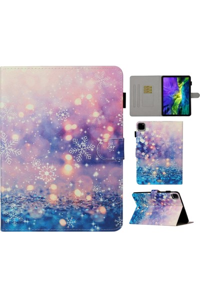 Generic Ipad Pro 11 (2020) Deri Kılıfı Için (Purple Quicksand) (Yurt Dışından)