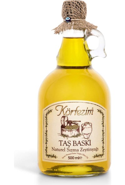 Korfezim Taş Baskı Soğuk Sıkım Zeytinyağı 500 ml