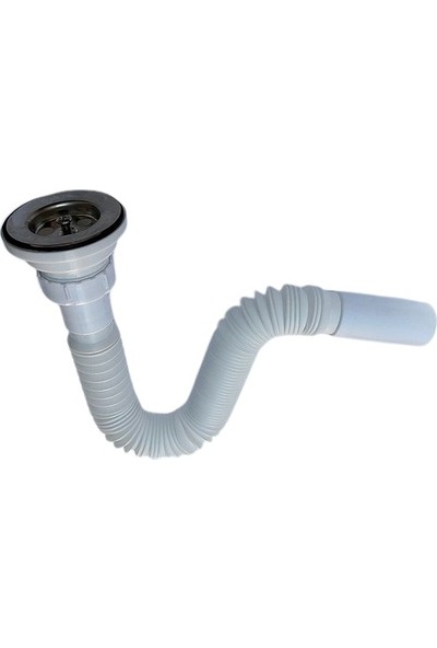 Yapıtaşı Paslanmaz Ekstra Körüklü Evye Lavabo Gider Sifonu Yapıtaşı Paslanmaz Ekstra Körüklü Evye Lavabo Gider Sifonu