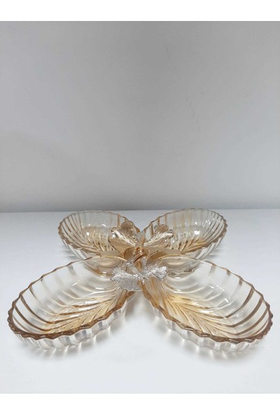 Dream Home Avangard Dream Home Bal Renkli Kelebekli Dörtlü Çerezlik Sunumluk Dream Home Avangard Dream Home Bal Renkli Kelebekli Dörtlü Çerezlik Sunumluk