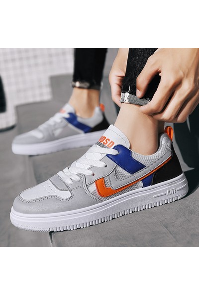 Beyaz Gri Spor Ayakkabılar Kaymaz Erkekler Spor Ayakkabı Aşınmaya Dayanıklı Beyaz Gri Spor Ayakkabılar Kaymaz Erkekler Spor Ayakkabı Aşınmaya Dayanıklı