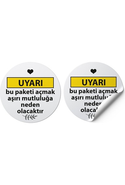 Etiketcim Sticker -Uyarı- 4cm 70 Adet Etiketcim Sticker -Uyarı- 4cm 70 Adet