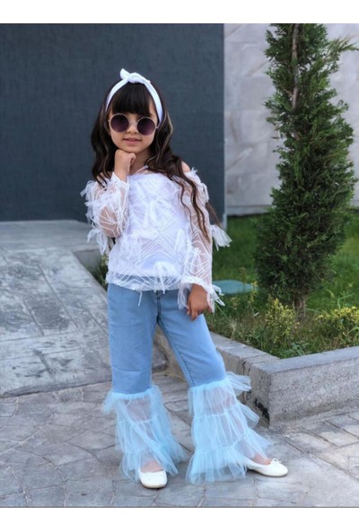 Sahil Collection Tül Detaylı Kız Çocuk Takım Sahil Collection Tül Detaylı Kız Çocuk Takım