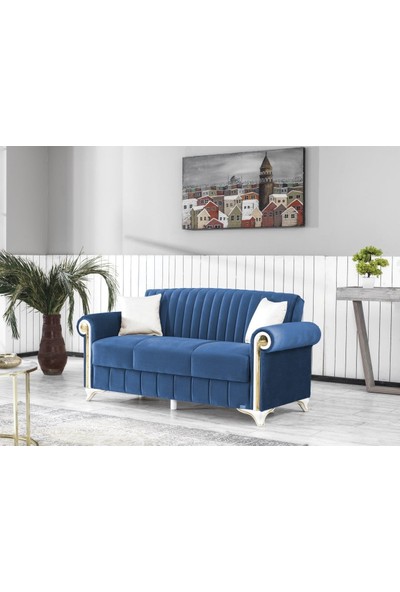 Ipek Mobilya Santa 2'li Koltuk Mavi Ipek Mobilya Santa 2'li Koltuk Mavi