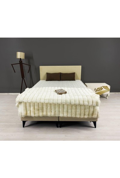 Ipek Mobilya Ecostil Set Baza + Başlık + Yatak Renk Bej 140 x 200 cm