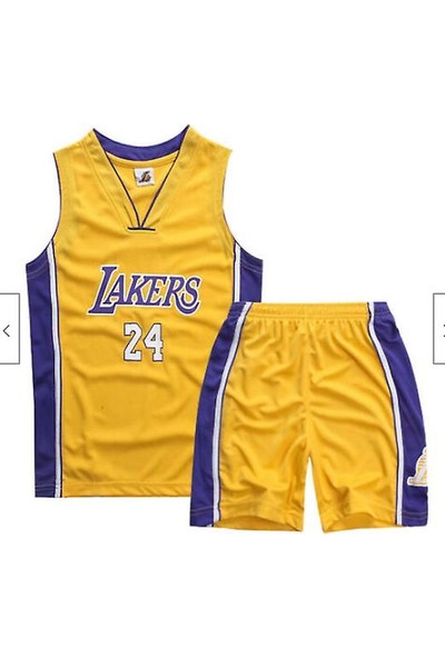 Nova Lakers 24 Numara Kobe Bryant Alt - Üst Basketbol Forması 2XL Beden - Sarı (Yurt Dışından) Nova Lakers 24 Numara Kobe Bryant Alt - Üst Basketbol Forması 2XL Beden - Sarı (Yurt Dışından)