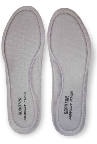 Scooter Memory Foam Anatomik Gri Unisex Tabanlık GM0003TG Scooter Memory Foam Anatomik Gri Unisex Tabanlık GM0003TG