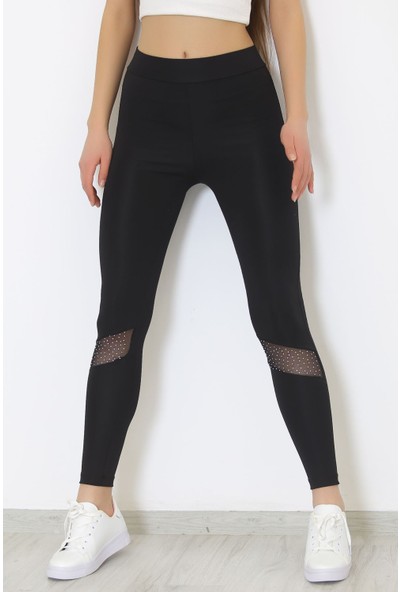 Rouva Taş Detaylı Tayt Siyah2 - 8887.1098. Rouva Taş Detaylı Tayt Siyah2 - 8887.1098.