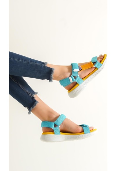 Pembe Avm Bayan Samb Bebemavi Hardal Çok Renkli Cırt Cırtlı Sandalet&terlik Pembe Avm Bayan Samb Bebemavi Hardal Çok Renkli Cırt Cırtlı Sandalet&terlik