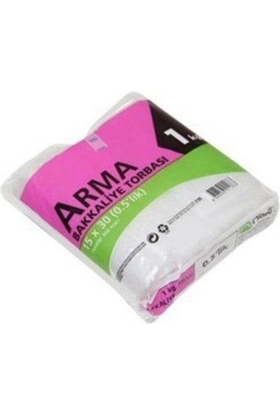 Arma Naksan Şeffaf Bakkaliye Torbası Poşet 1 gr 15 x 30 cm 0.5'lik
