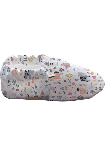 Koko Patik Çiiftlik Desenli Çocuk Ayakkabısı