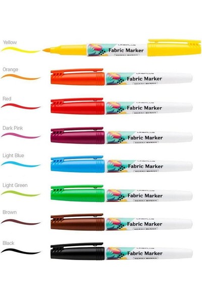 Lineplus Fabric Marker Kumaş Boyama Kalemi 8 Renk Lineplus Fabric Marker Kumaş Boyama Kalemi 8 Renk