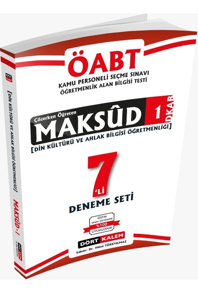 Öabt Maksud-1 Din Kültürü Veahlak Bilgisi Öğretmenliği 7 Deneme Öabt Maksud-1 Din Kültürü Veahlak Bilgisi Öğretmenliği 7 Deneme