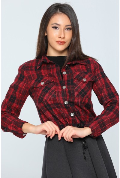 Luwi Shopping Çift Cepli Altı Ipli Ekose Desenli Gömlek Kırmızı Luwi Shopping Çift Cepli Altı Ipli Ekose Desenli Gömlek Kırmızı
