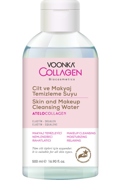 Voonka Biocosmetics Cilt ve Makyaj Temizleme Suyu 500 ml