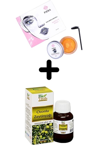 Pazariz Kaş Bakım Seti & Ozonlu Zeytinyağı 20ML Pazariz Kaş Bakım Seti & Ozonlu Zeytinyağı 20ML