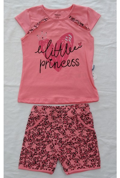 Miniworld Kız Küçük Kalpler 3-6 Yaş Şortlu Takım Miniworld Kız Küçük Kalpler 3-6 Yaş Şortlu Takım