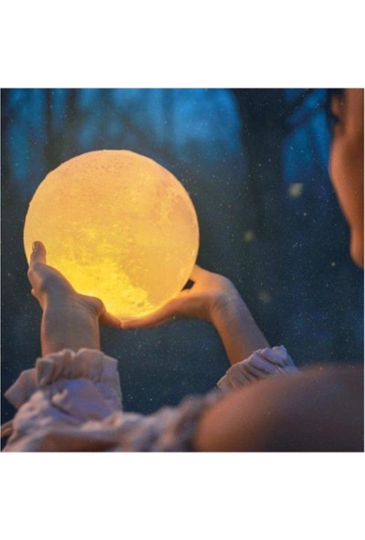 Hediye Moon Light Büyük Boy Uzaktan Kumandalı 3D Ay Işığı Gece Lambası Hediye Moon Light Büyük Boy Uzaktan Kumandalı 3D Ay Işığı Gece Lambası