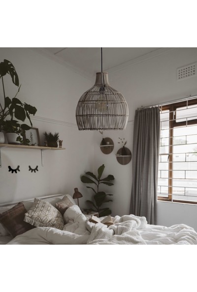 Rattan Avize Bambu Sarkıt Swiss Naturel Rattan Avize Bambu Sarkıt Swiss Naturel