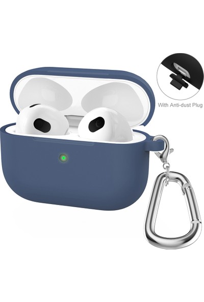 Enkay Apple 3 Koyu Mavi Kalınlaştırılmış Silikon Kasası (Yurt Dışından)