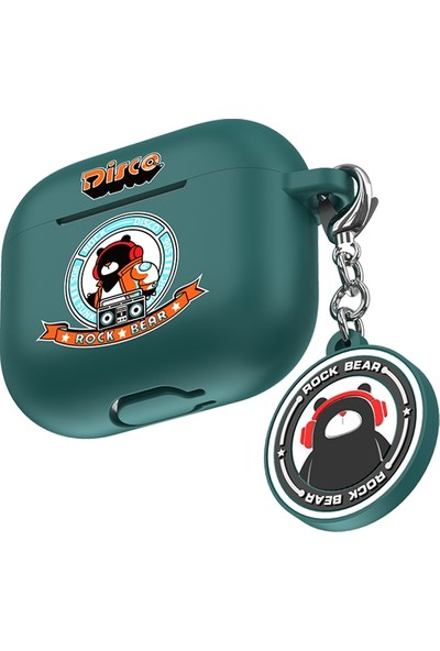 Rock 3 Yeşil Desen Silikon Kasası (Yurt Dışından)