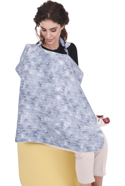 Sevi Bebe Tokalı Emzirme Örtüsü ART-6372 Kot Sevi Bebe Tokalı Emzirme Örtüsü ART-6372 Kot