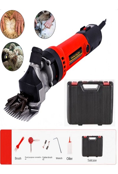 Walsch Deutschen Marke Gmbh Schafe Scheren 4200W Koyun Kırkma Makinesi 6 Kademe Devirli Çantalı Walsch Deutschen Marke Gmbh Schafe Scheren 4200W Koyun Kırkma Makinesi 6 Kademe Devirli Çantalı