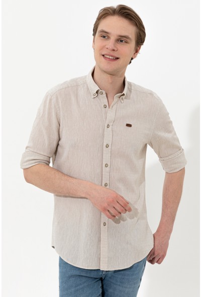 U.S. Polo Assn. Erkek Haki Gömlek