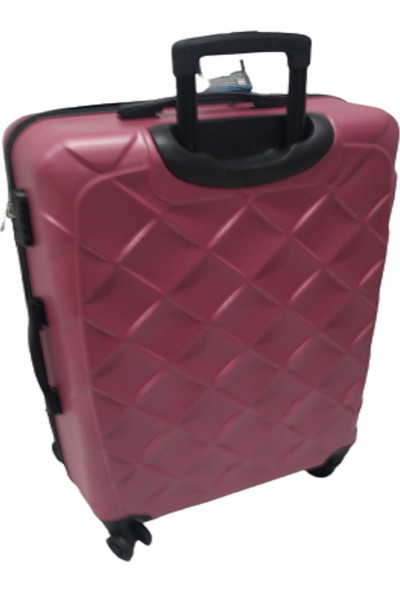 Ünsal Seyahat Valizi Pembe Renk Büyük Boy