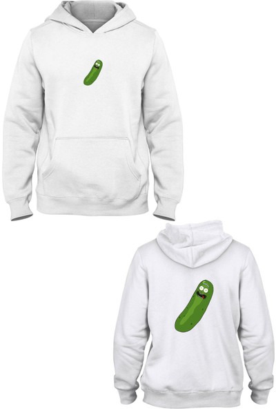 Anime Ön Arka Baskılı Kapşonlu Sweatshirt BLL3171