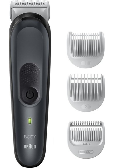 Braun Bodygroomer 3 Bg 3340 Skinshield Teknolojisi, 3 Ek Parçalı Vücut Bakım Seti