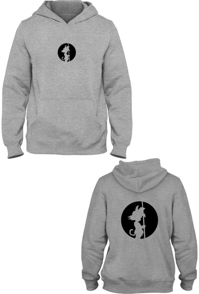 Anime Ön Arka Baskılı Kapşonlu Sweatshirt BLL2624