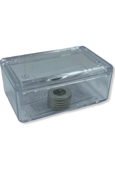 Neodyum Mıknatıs Halkalı: Kalınlık 1.5mm x Çapı 10MM - 5'li Neodyum Mıknatıs Halkalı: Kalınlık 1.5mm x Çapı 10MM - 5'li