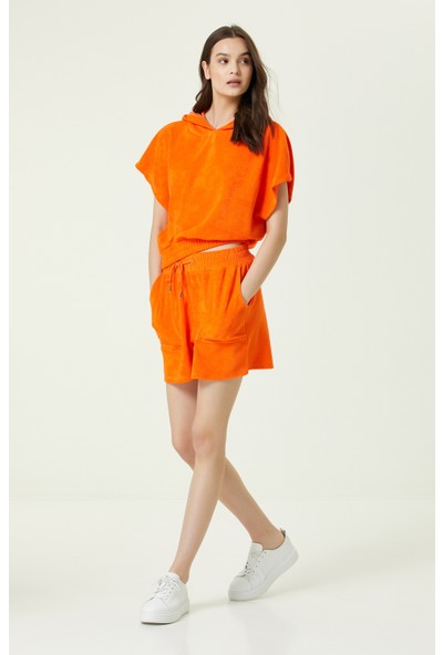 Turuncu Havlu Şort