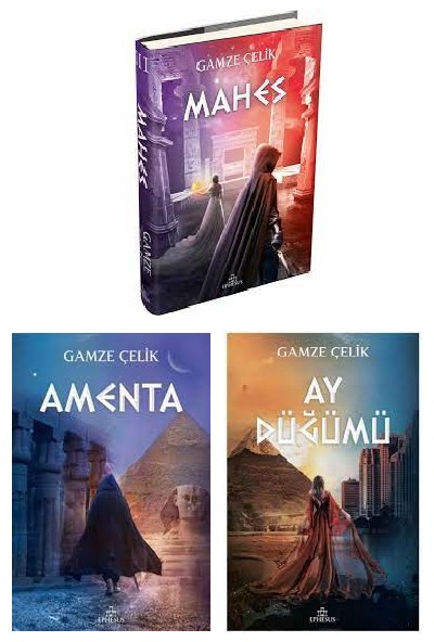 Gamze Çelik 3 Kitap Set / Mahes - Amenta - Ay Düğümü (Ciltli)